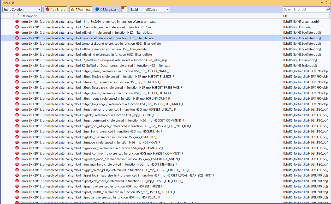 HDF5 IFX Fortran Static LIB in Windows (VS or Terminal) - HDF5 Library ...